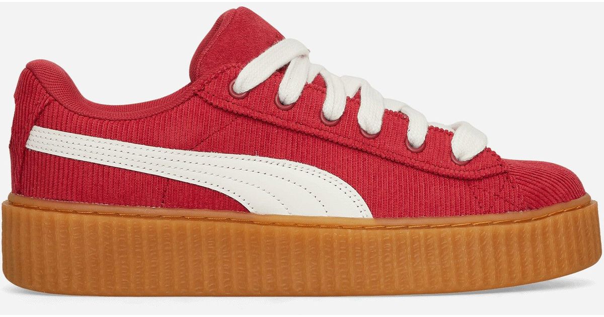 PUMA Fenty Creeper Phatty Corduroy Sneakers Club in Red for Men | Lyst