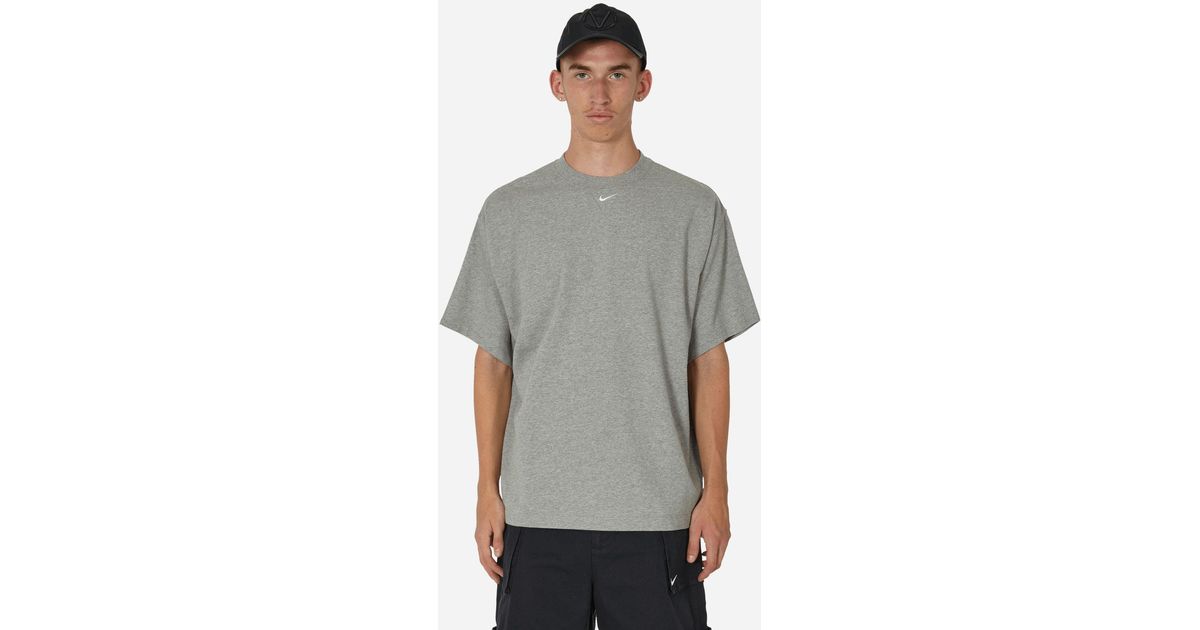 Nike Solo Swoosh Heavyweight T-Shirt Dark Heather in Grey for Men | Lyst UK