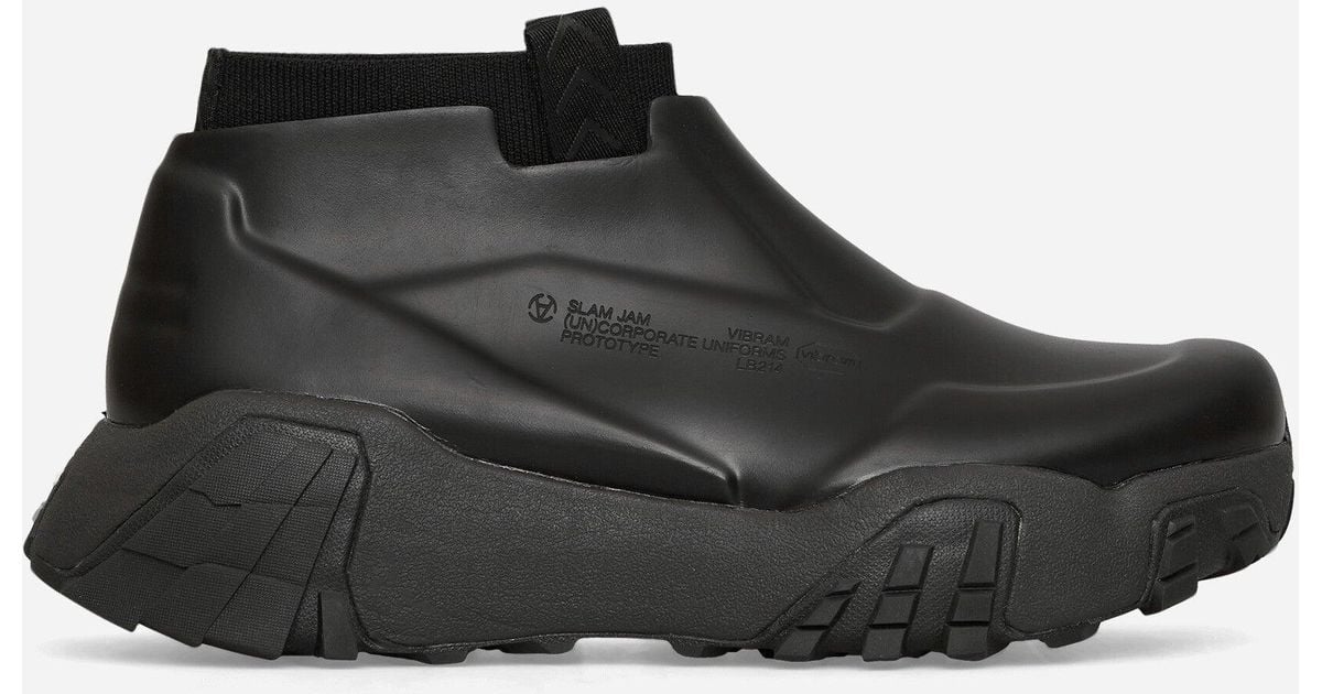 SLAM JAM Vibram Rubber Core Boots in Black for Men | Lyst