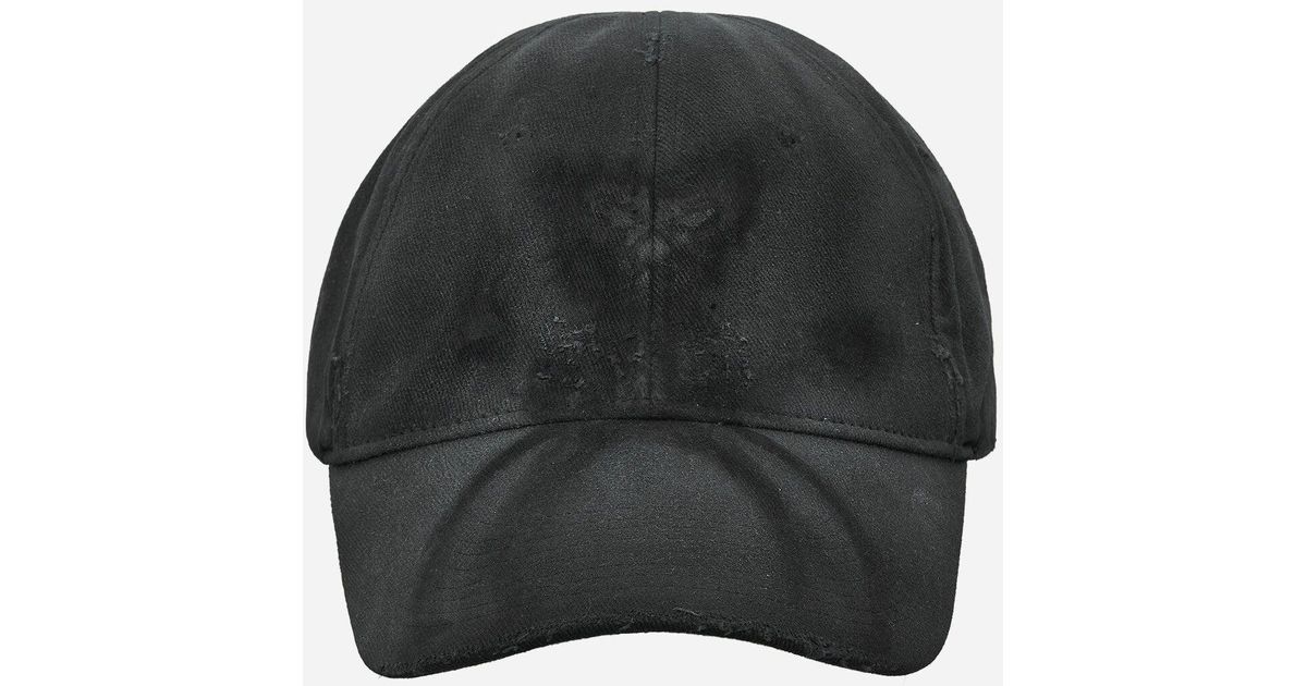 DingYun Zhang Hand-Inked Bone Script Cap in Black for Men | Lyst UK