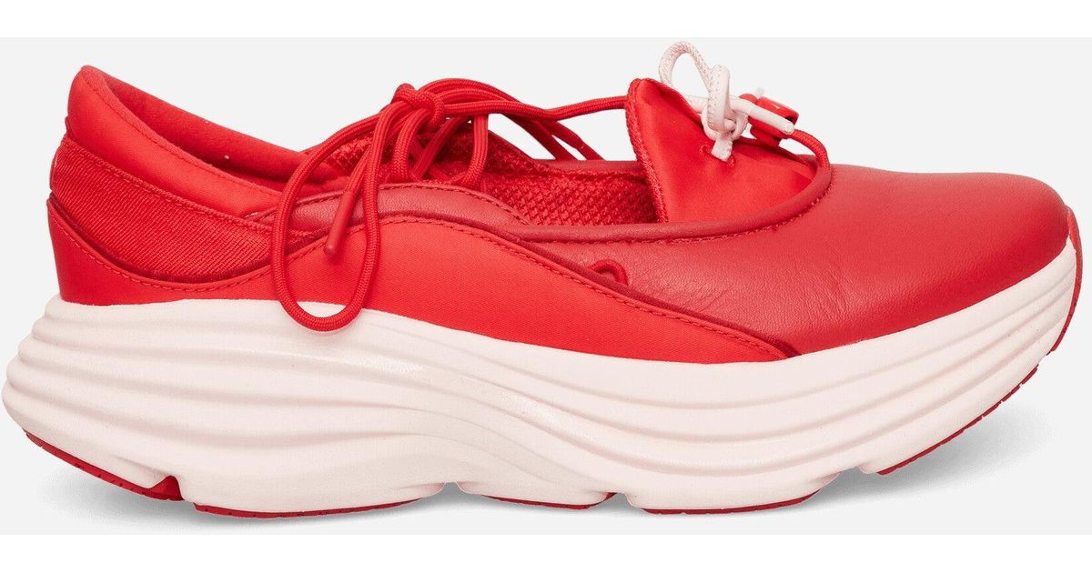 Hoka One One Bondi Mary Jane Sneakers Cerise / Rose Tea in Red | Lyst