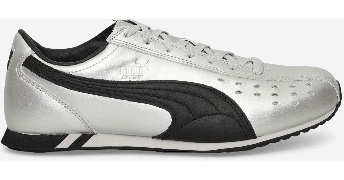 PUMA Sprint Sneakers Silver / Black in White for Men | Lyst UK