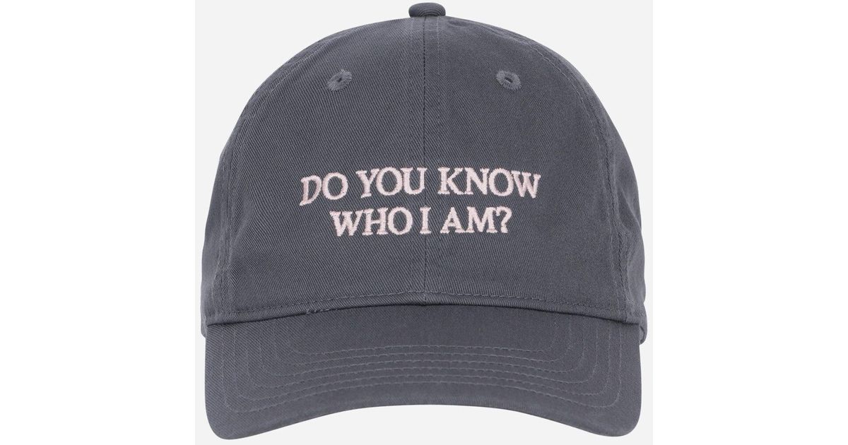 IDEA BOOK Do You Know Who I Am? Hat Charcoal in Blue for Men | Lyst UK