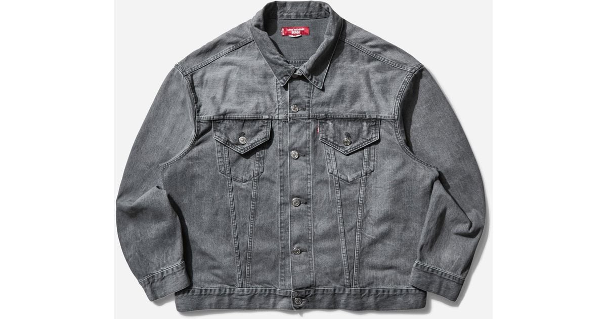 Junya Watanabe Men S Levi's Selvedge Denim Trucker Jacket in Gray for ...