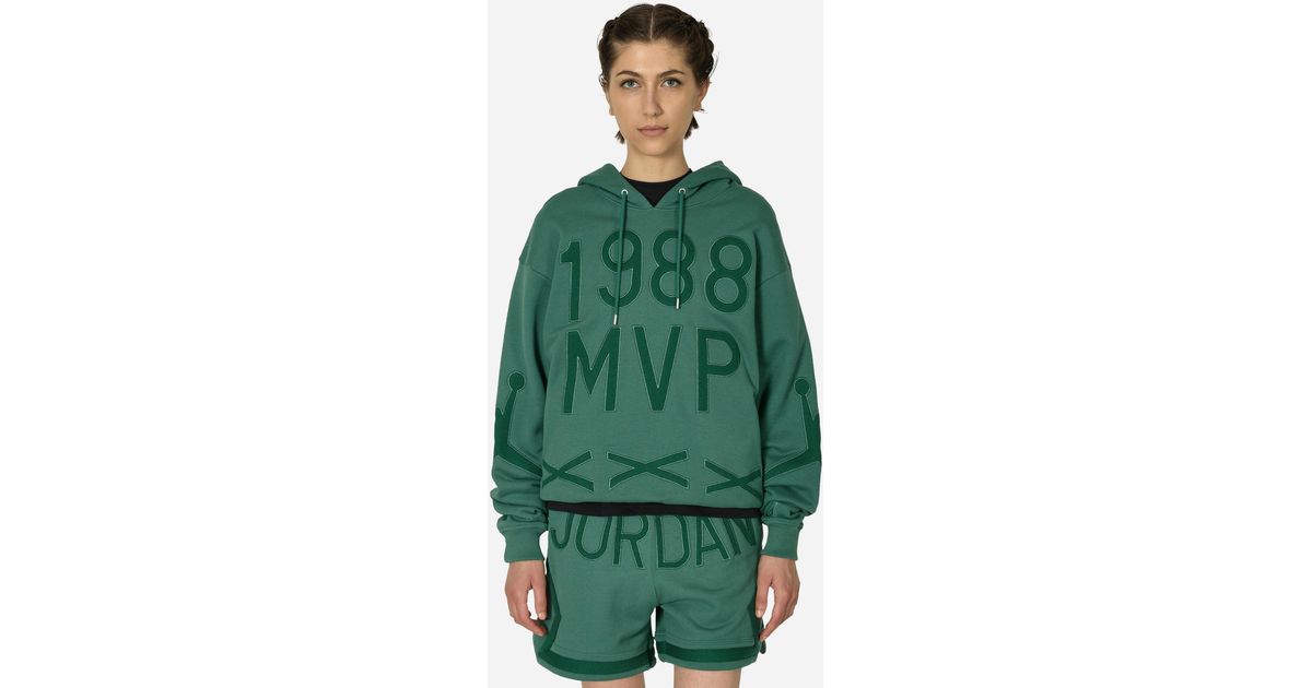 Nike Nina Chanel Fleece Hoodie Stone in Green for Men | Lyst