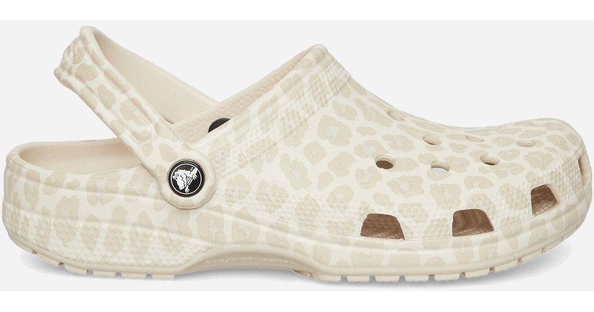 Crocs™ Classic Animal Clogs Almond Tint / Leopard in Natural | Lyst