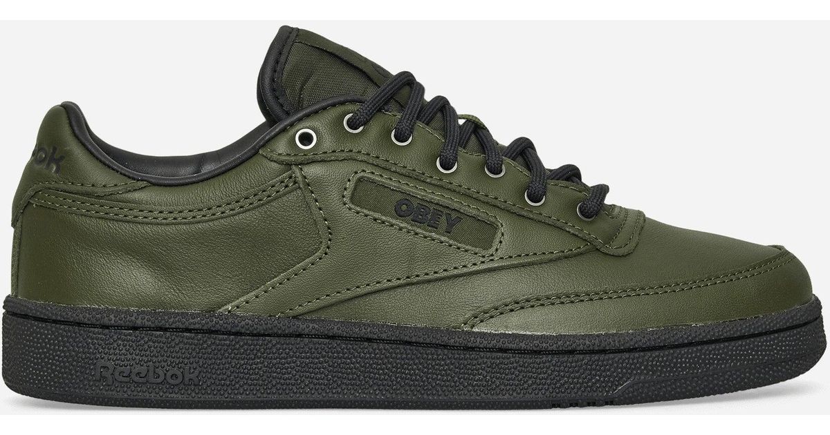 Reebok Obey Club C 85 Sneakers in Green for Men | Lyst
