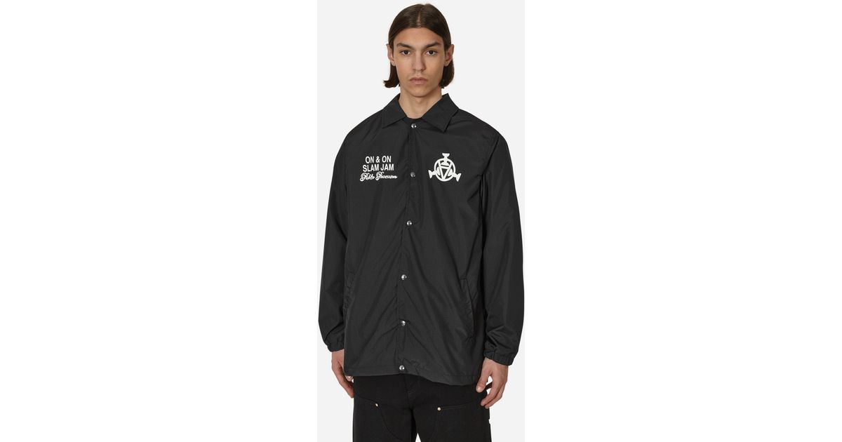 Public Possession Slam Jam Realize Your Ideas Coach Jacket in Black for ...