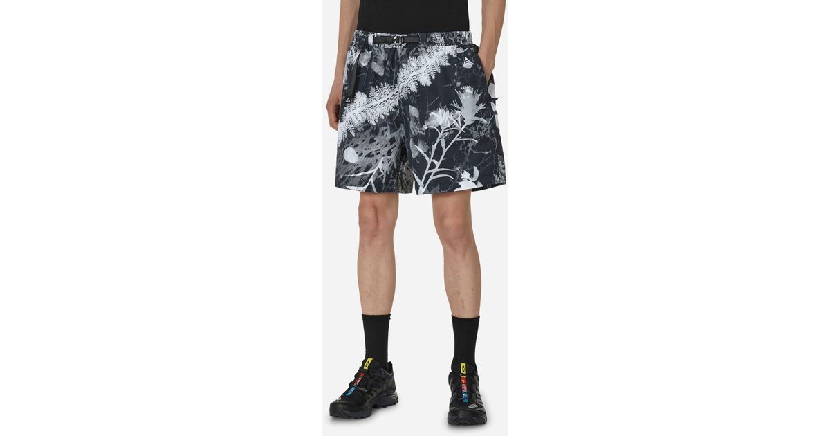 Nike Acg All-over Print Trail Shorts Black / Anthracite for Men | Lyst
