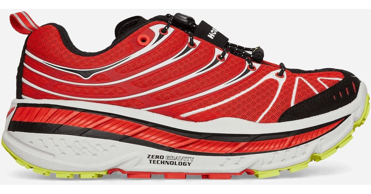 Hoka One One Stinson Evo Og Sneakers Habanero / Black in Red for Men | Lyst