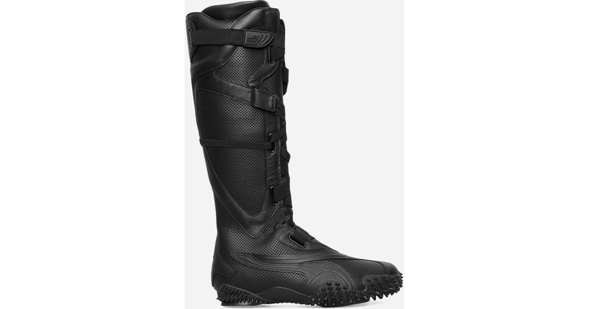 PUMA S Mostro Leather Boots in Black | Lyst