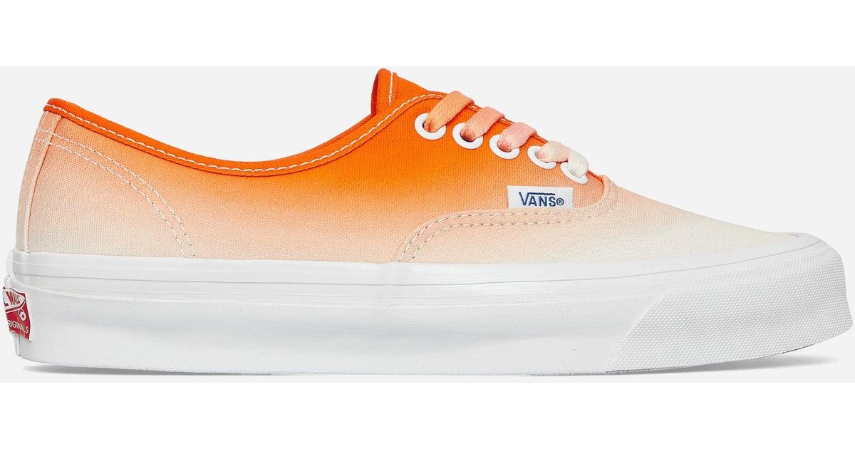 Vans Canvas Og Authentic Lx Sneakers Orange in White for Men | Lyst