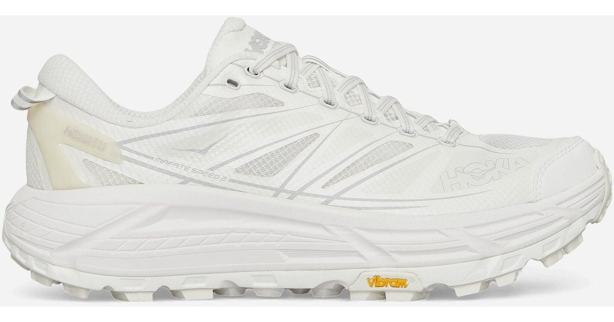 Hoka One One Mafate Speed 2 Sneakers / Lunar Rock in White for Men | Lyst
