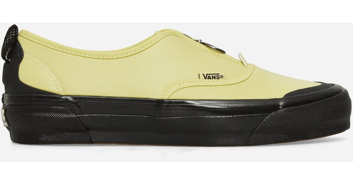 Vans Authentic Zip Vibram Sneakers Canary Yellow in Green for Men | Lyst