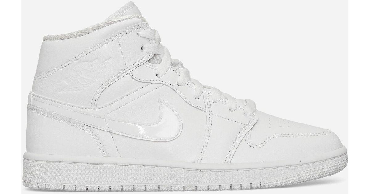 Nike Wmns Air Jordan 1 Mid Sneakers White | Lyst UK
