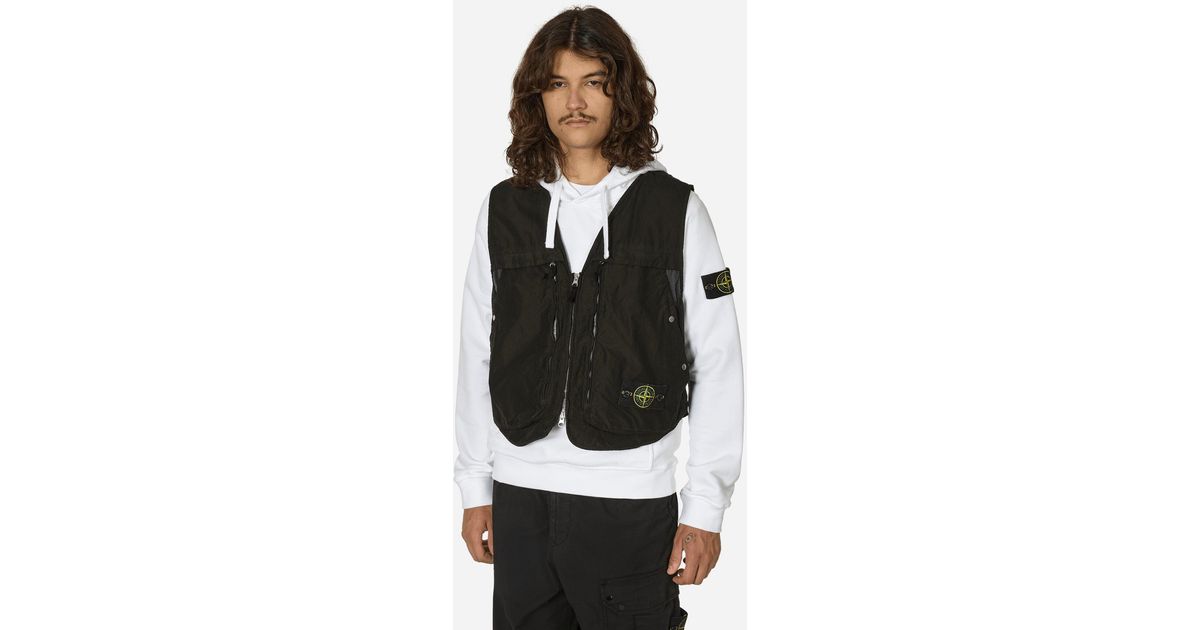 Stone Island Light-Tc Vest in White for Men | Lyst