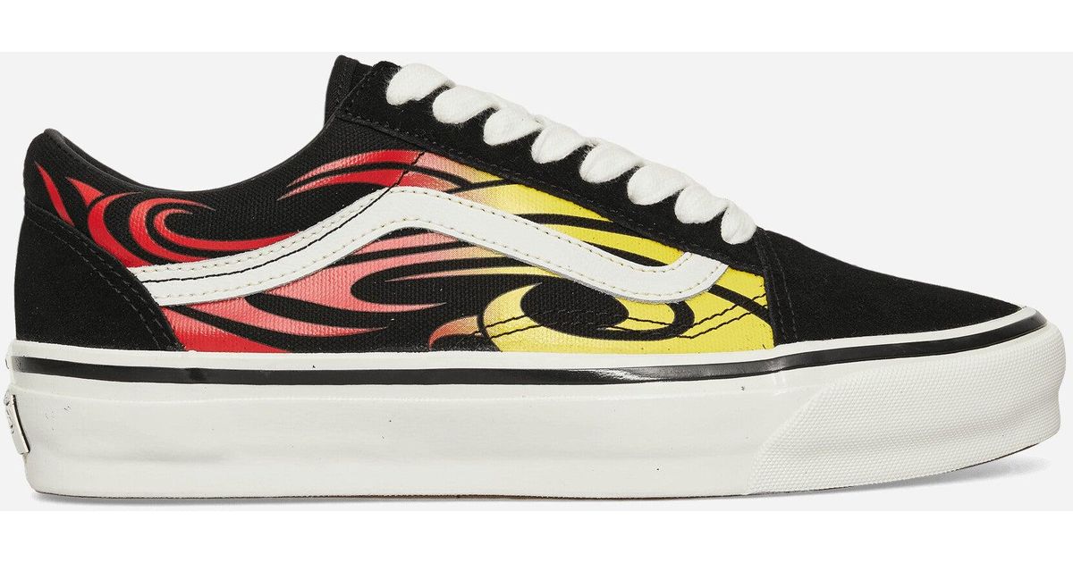 Vans Premium Old Skool Y2k Flame Sneakers Black / White for Men | Lyst