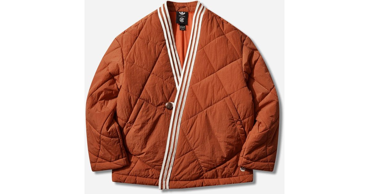 adidas Clot By Edison Chen Wrap Jacket Vermillion in Orange for Men ...