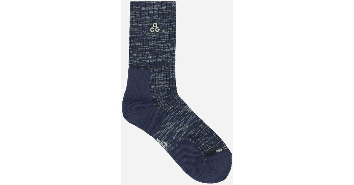 Nike Acg Everyday Cushioned Crew Socks Thunder Thunder in Blue for Men ...