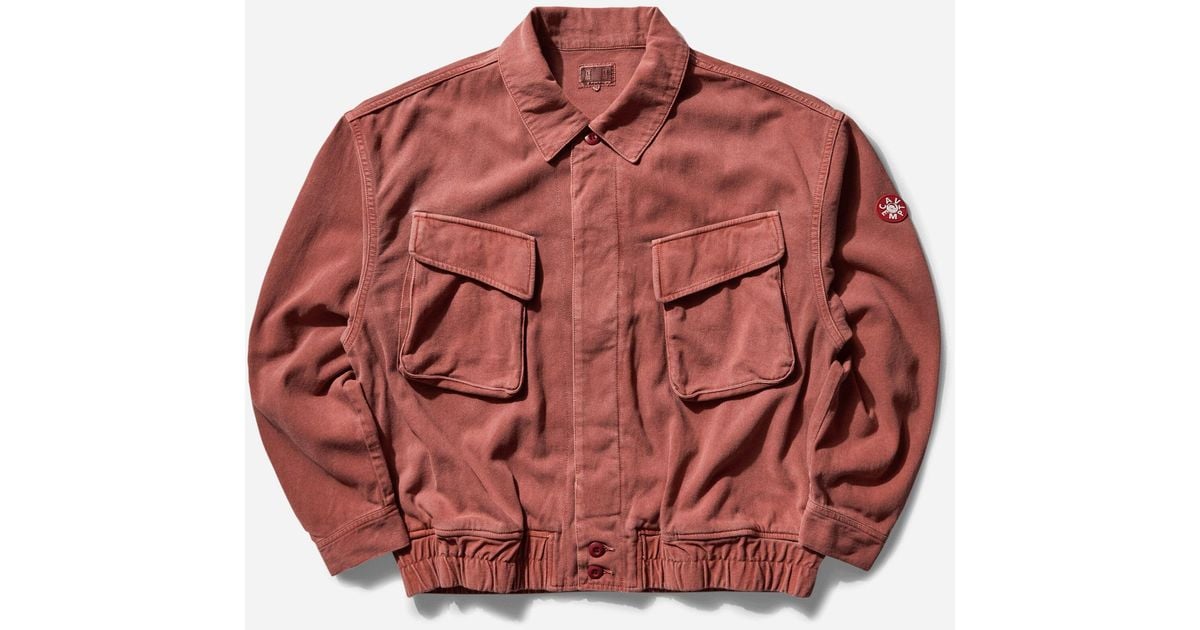 Cav Empt Overdye Community Button Jacket in Red for Men | Lyst
