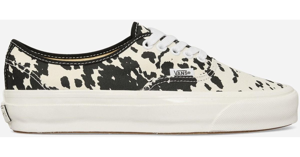 Vans Premium Authentic 44 Cow Sneakers Black / Marshmallow in White for ...
