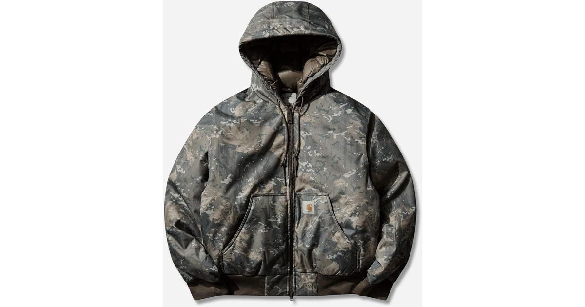 Carhartt Og Active Cold Jacket Camo Combi in Black for Men | Lyst UK