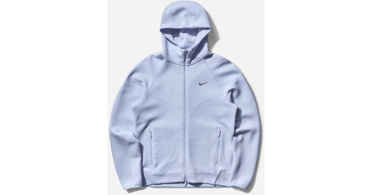 Nike S Nocta Tech Fleece Full-Zip Hoodie Palest in Blue for Men | Lyst