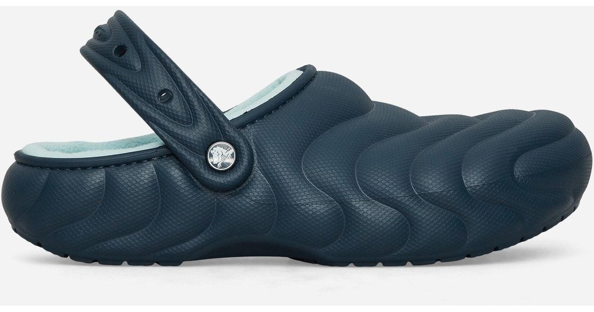 Crocs™ Classic Lined Overpuff Clogs Nightfall in Blue for Men | Lyst