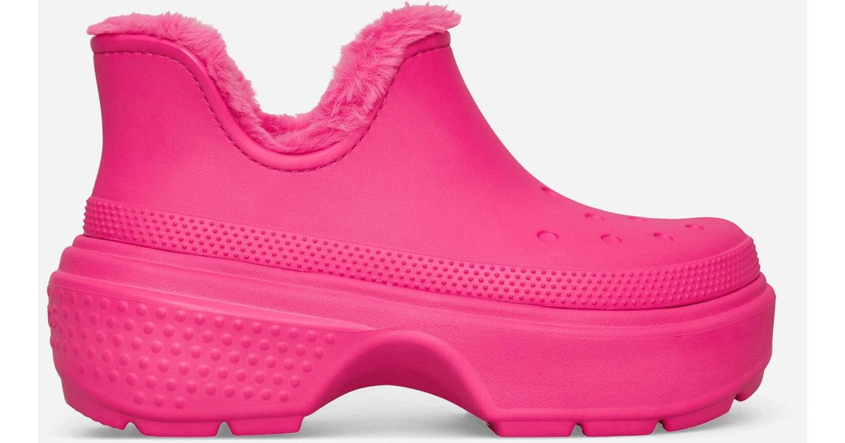Crocs™ S Stomp Lined Shorty Boots Crush in Pink | Lyst UK