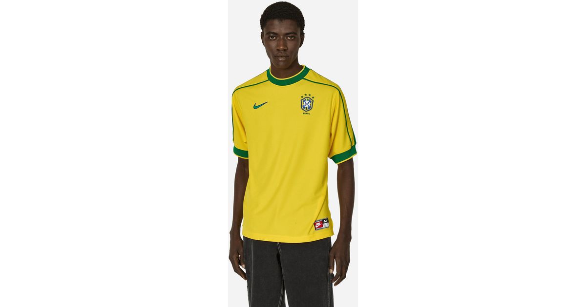 Nike Brazil 1998 Reissue Football Replica Jersey Varsity Maize in ...