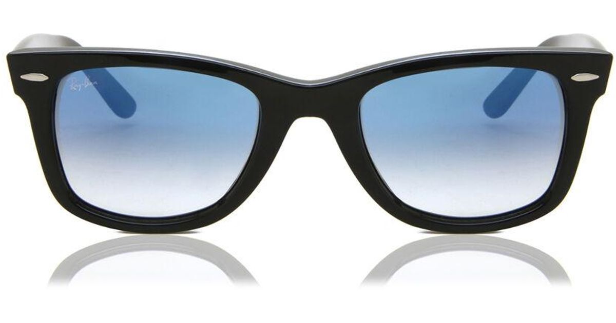 Ray-Ban Ray-Ban Rb2140F Wayfarer Asian Fit 901/3F in Black | Lyst UK