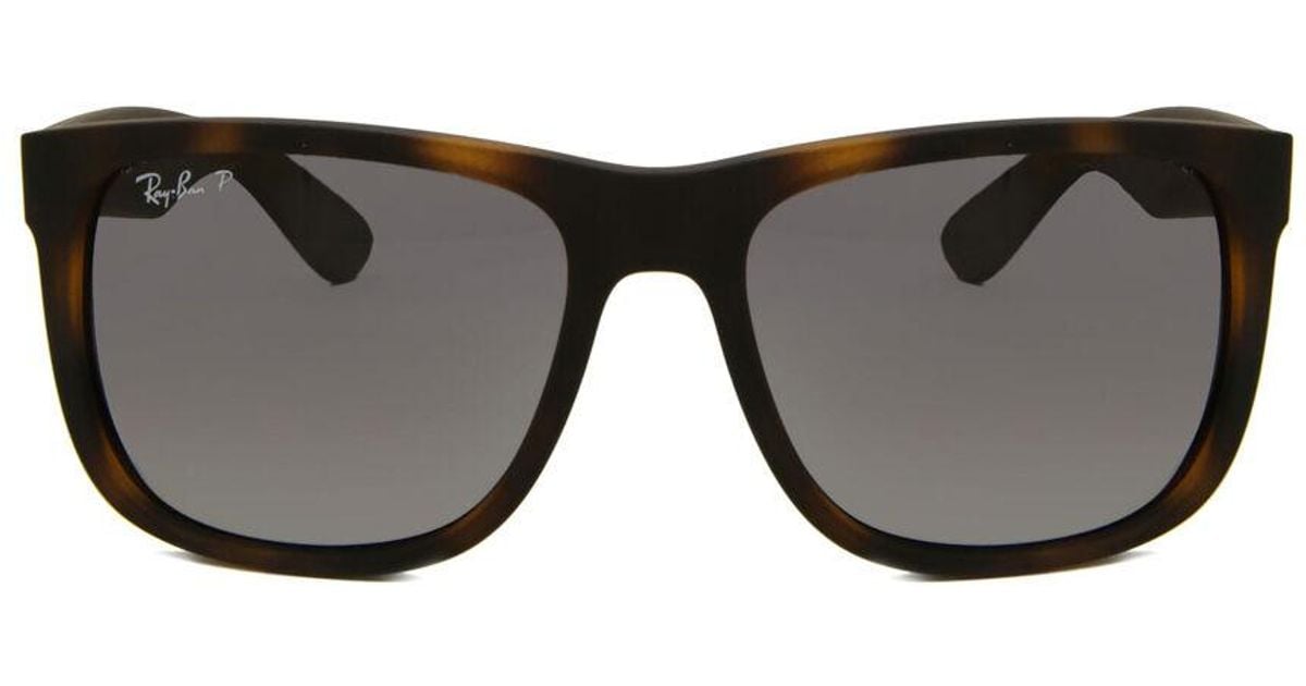 Ray-Ban Ray-Ban Rb4165 Justin Polarized 865/8S in Black for Men | Lyst UK