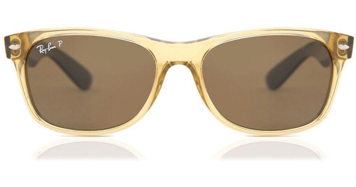 Ray-Ban Ray-Ban Rb2132 New Wayfarer Polarized 945/57 in Black | Lyst UK