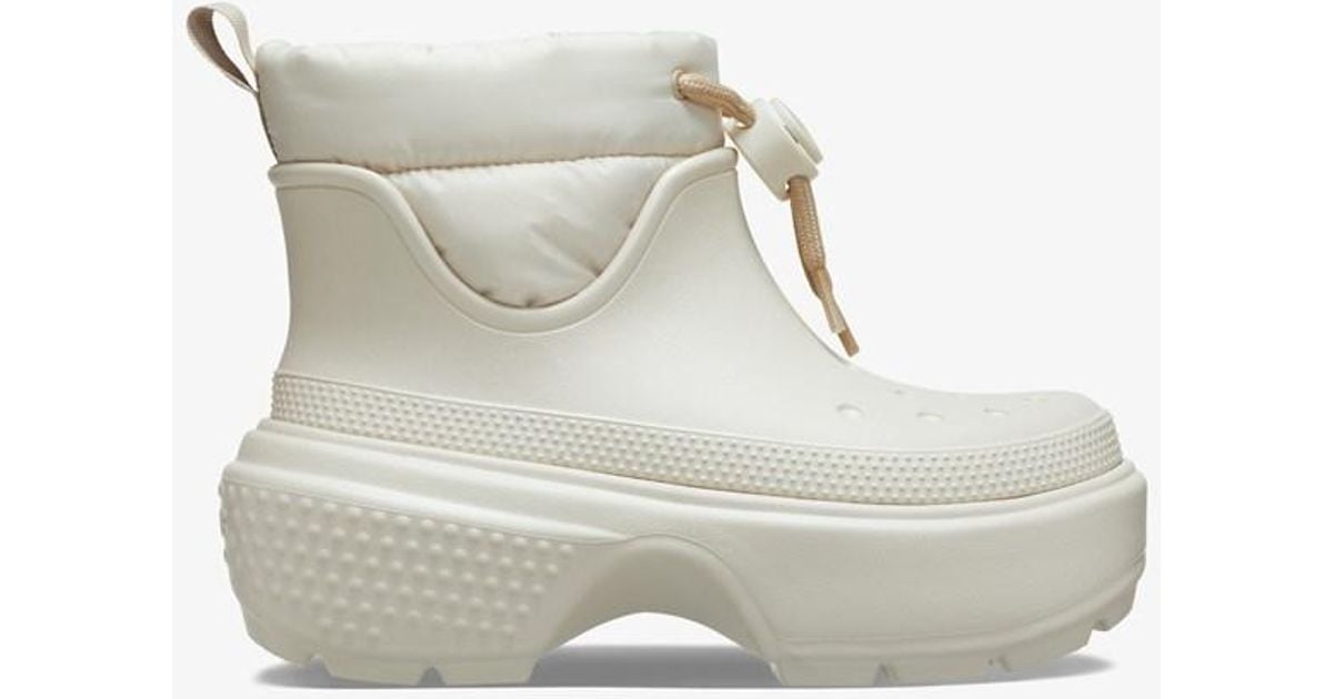 Crocs™ Stomp Puff Boot in White | Lyst