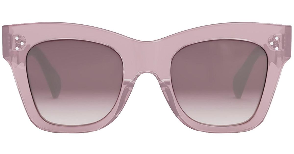 Celine Cl 4004 In 78z Square Sunglasses In Pink Lyst