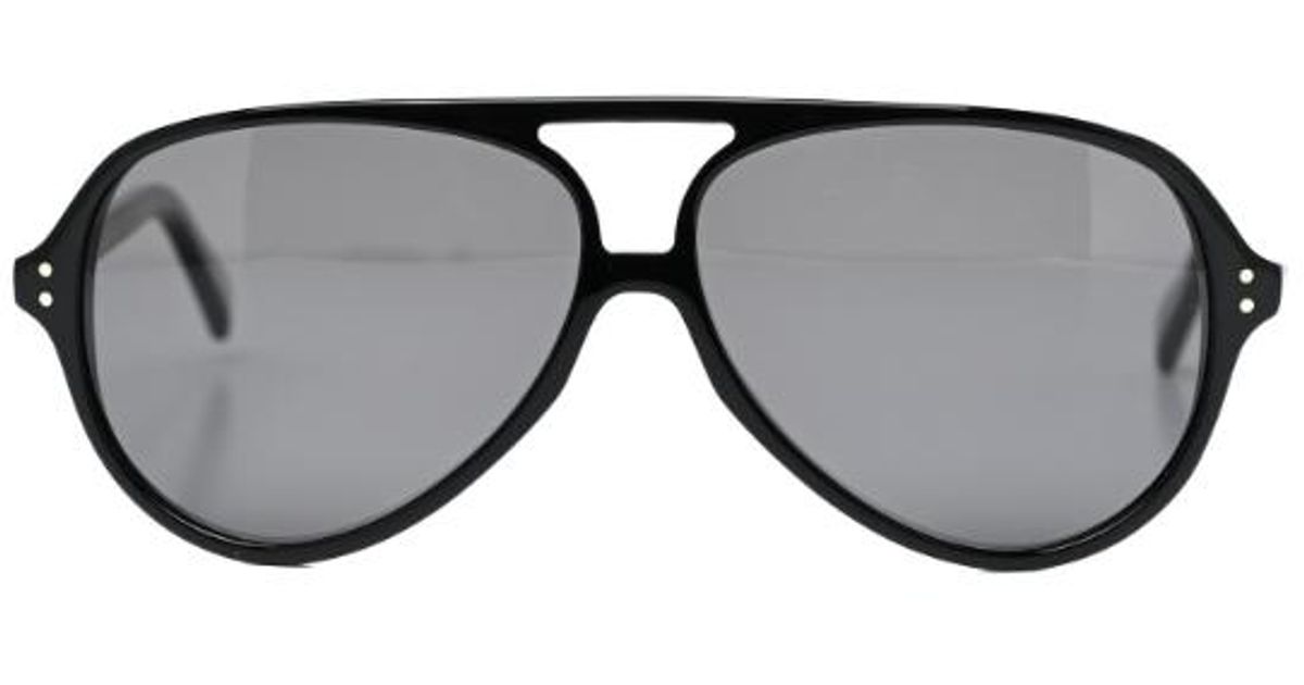 Celine Cl 40137in 01d Aviator Sunglasses In Black Lyst