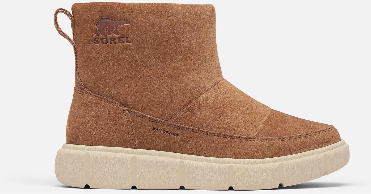Sorel Explorer Iii Slip-On Waterproof Boots in Brown | Lyst UK