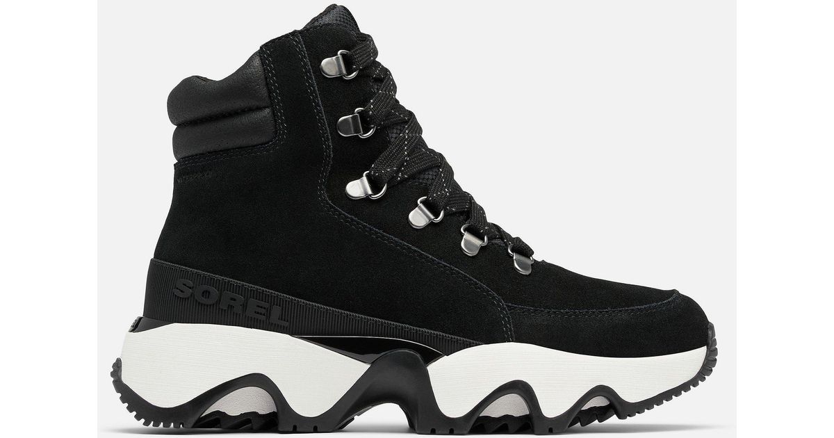 Sorel Kinetic Impact Conquest Plus Waterproof Sneaker Boots in Black ...