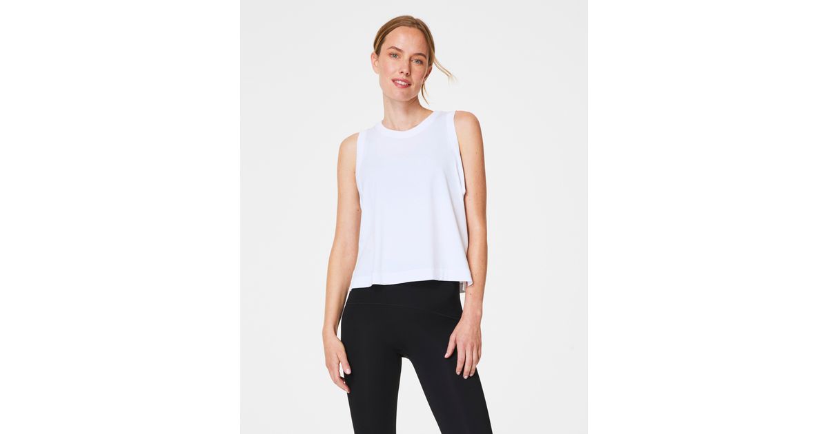 Spanx ® Active Cutout Tank in White | Lyst