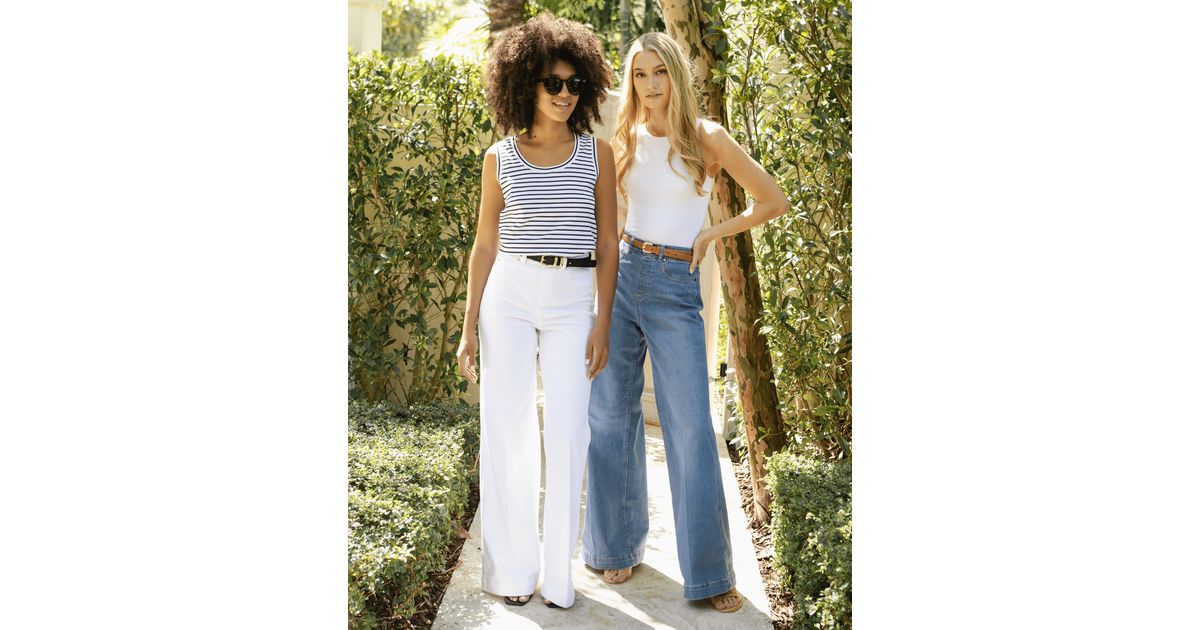 Spanx Shapetm Everywear Wide Leg Jeans in Blue | Lyst