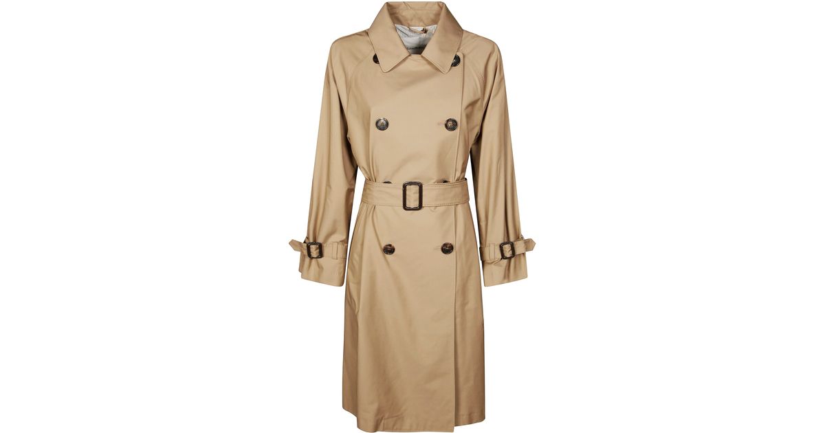 CUBE MAX MARA Ctrench Trench Base in Natural | Lyst