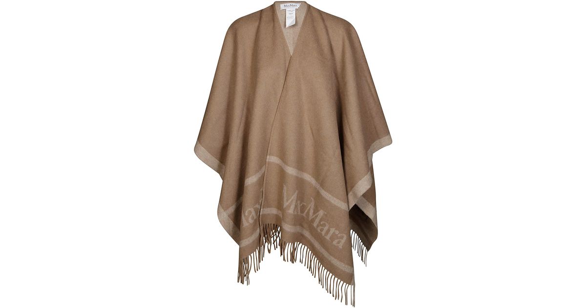 Max Mara Hilde Cappa Logo in Brown | Lyst