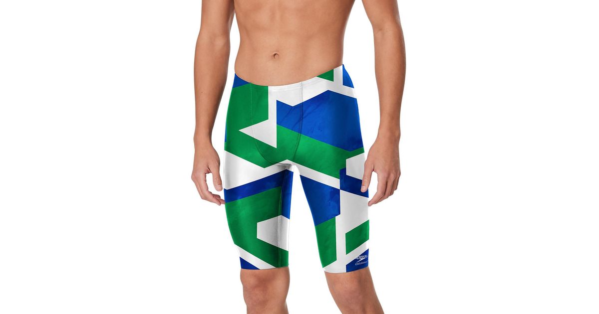 Speedo Glimmer Jammer in Green for Men | Lyst
