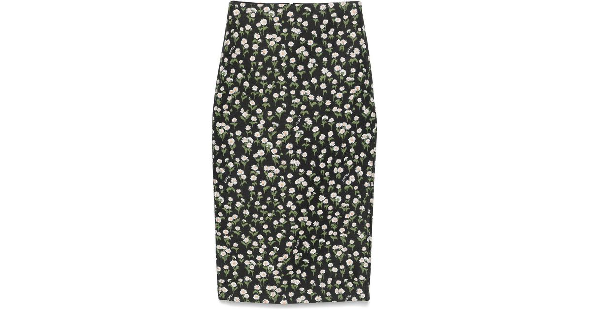 Gucci 'Bloom Daisy' Skirt in Black | Lyst