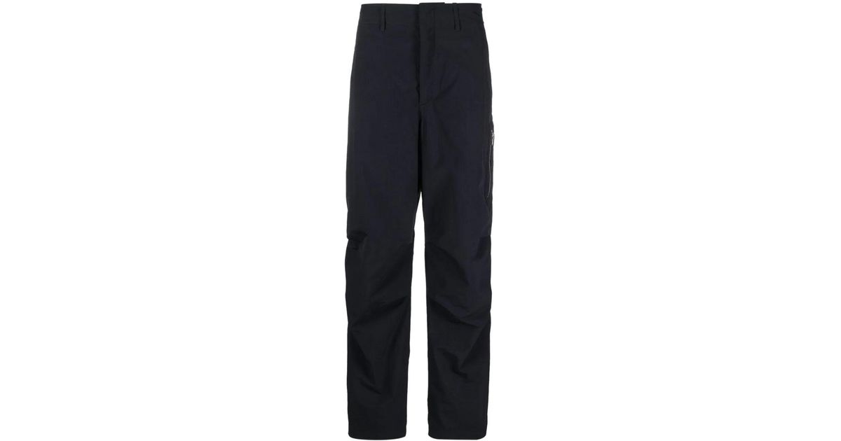 Fendi Mid-rise Ripstop Wide-leg Trousers in Blue for Men | Lyst UK