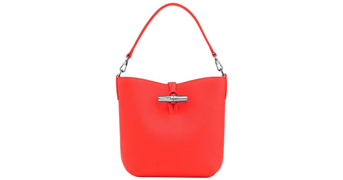 Longchamp 'Le Roseau' Small Clutch in Red | Lyst UK