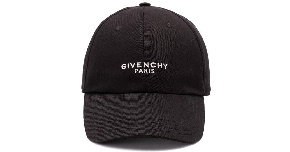 Givenchy Curved Cap With Paris' in Black for Men | Lyst UK