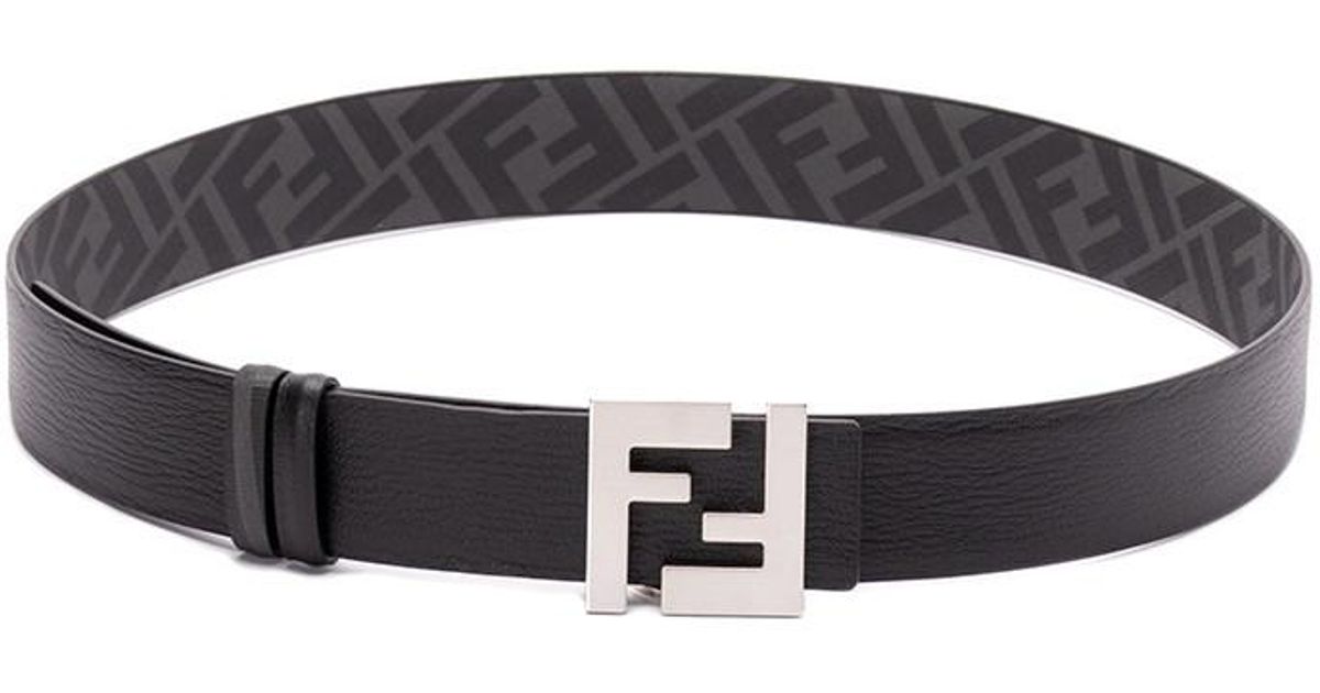 Fendi 'Rockstar' Reversible Flat Belt in White for Men | Lyst