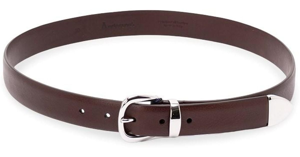 Anderson's Leather Belt in Brown for Men | Lyst UK
