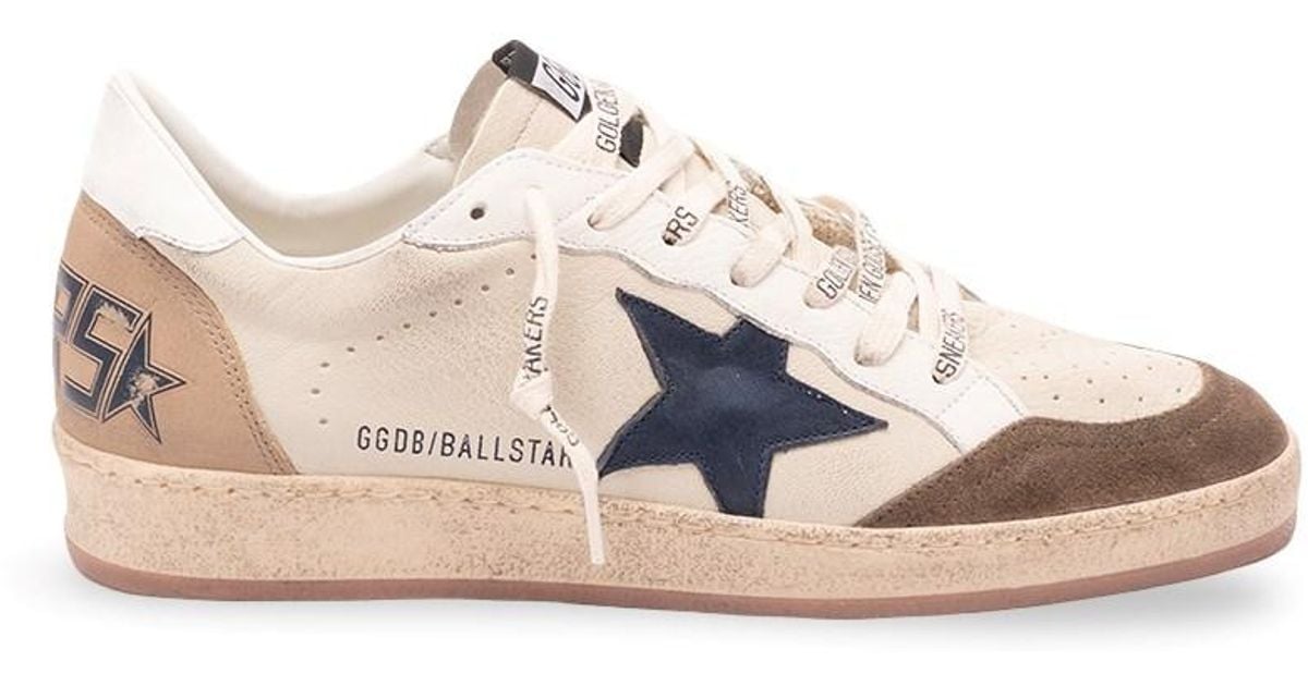 Golden Goose 'Ball Star' Sneakers in White for Men | Lyst UK